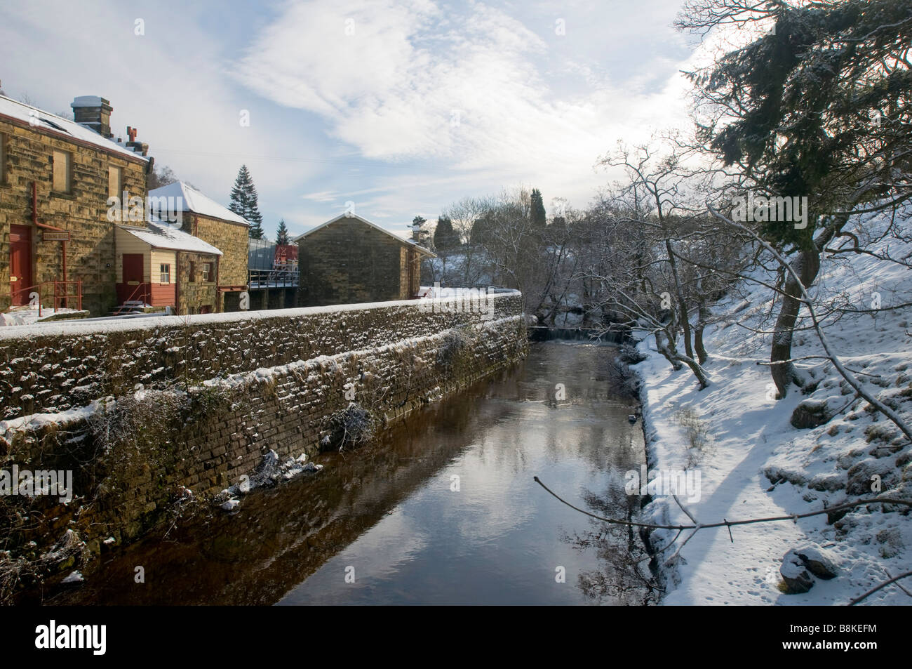 A winter scene at Goathland railway station, North Yorkshire Stock ...