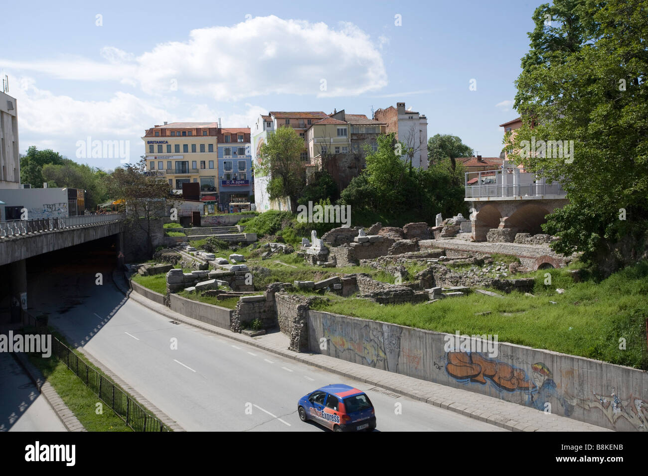Plovdiv, ancient architecture, Roman remains, ruins, Odeon, Balkans ...