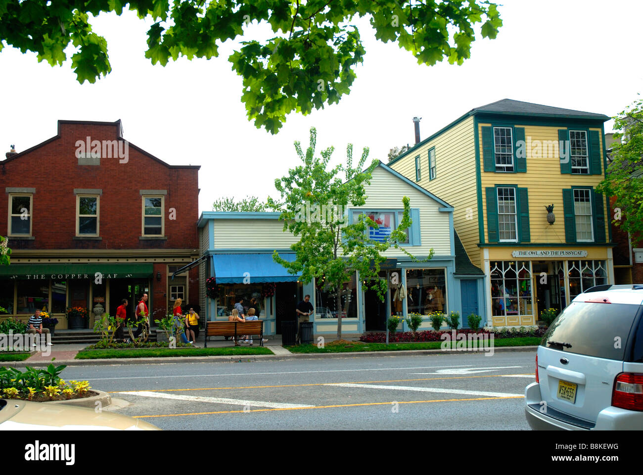 Main Street of the delightful Town of Niagara on the Lake in Eastern ...