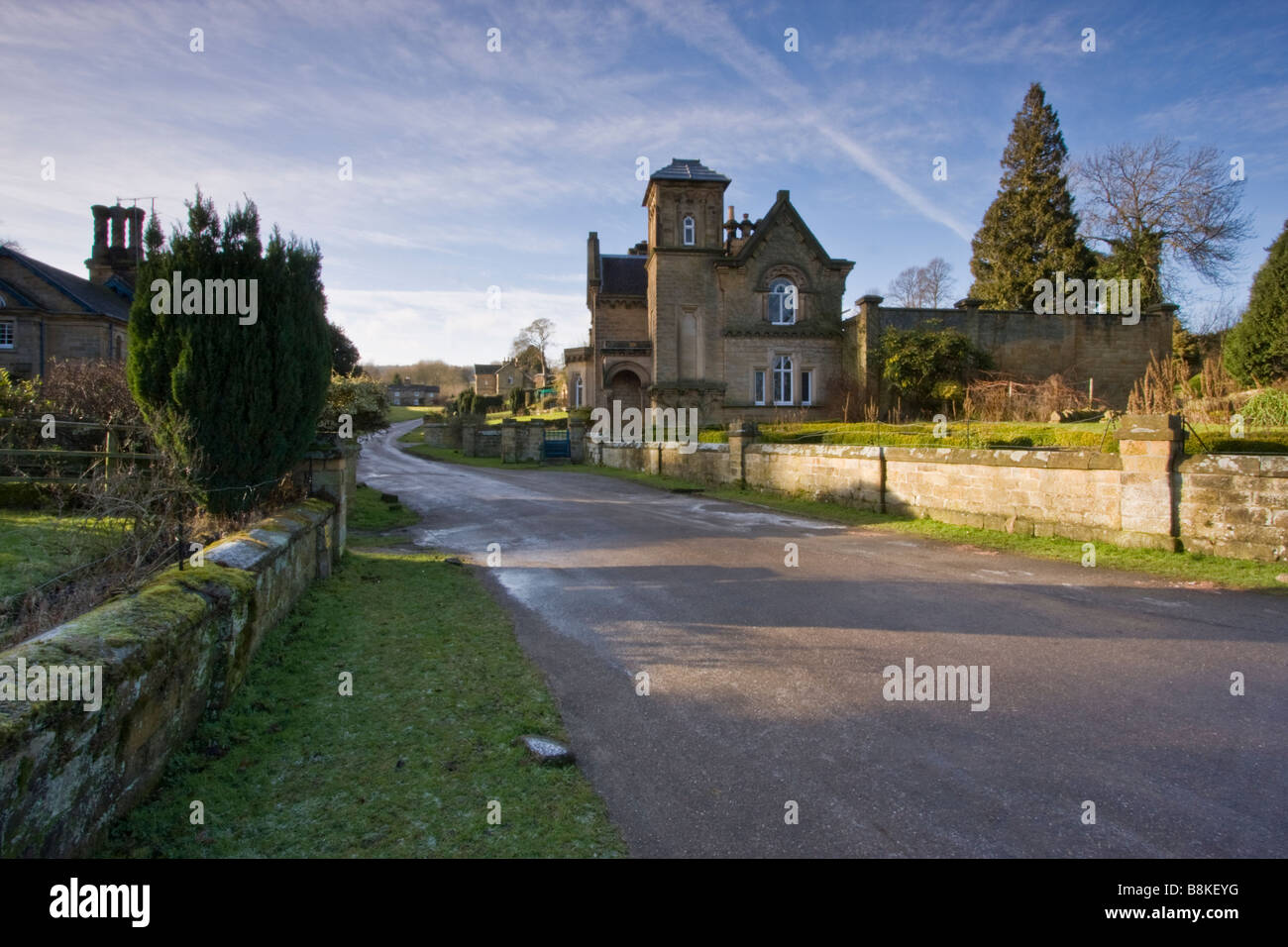 Edensor peak district hi-res stock photography and images - Alamy