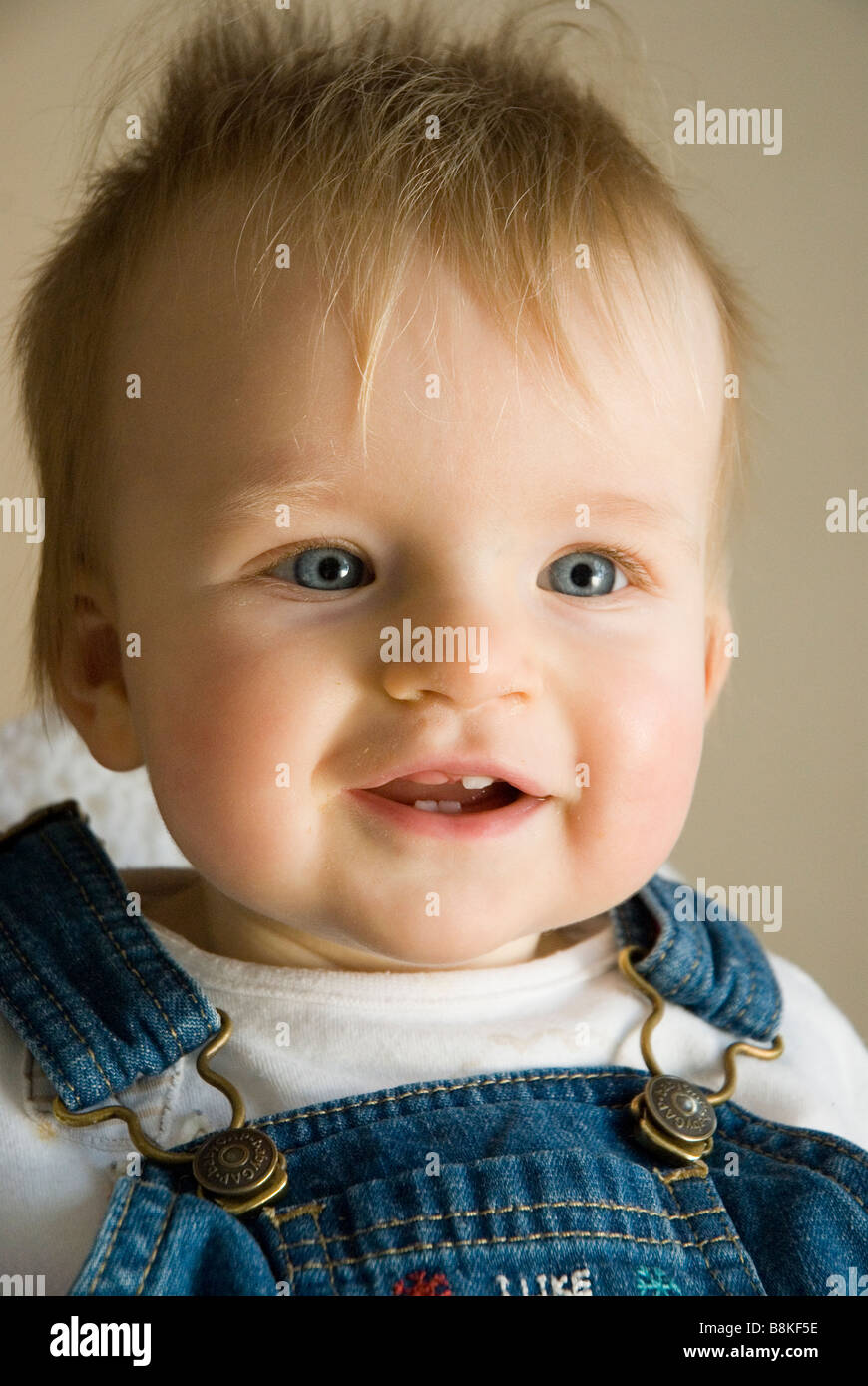 Portrait of a nine month old baby girl Stock Photo - Alamy