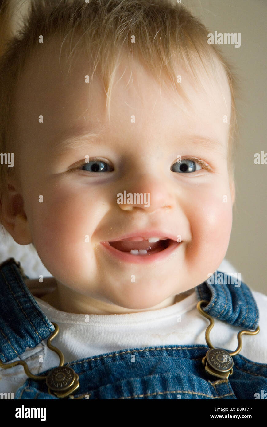 Portrait of a nine month old baby girl Stock Photo - Alamy