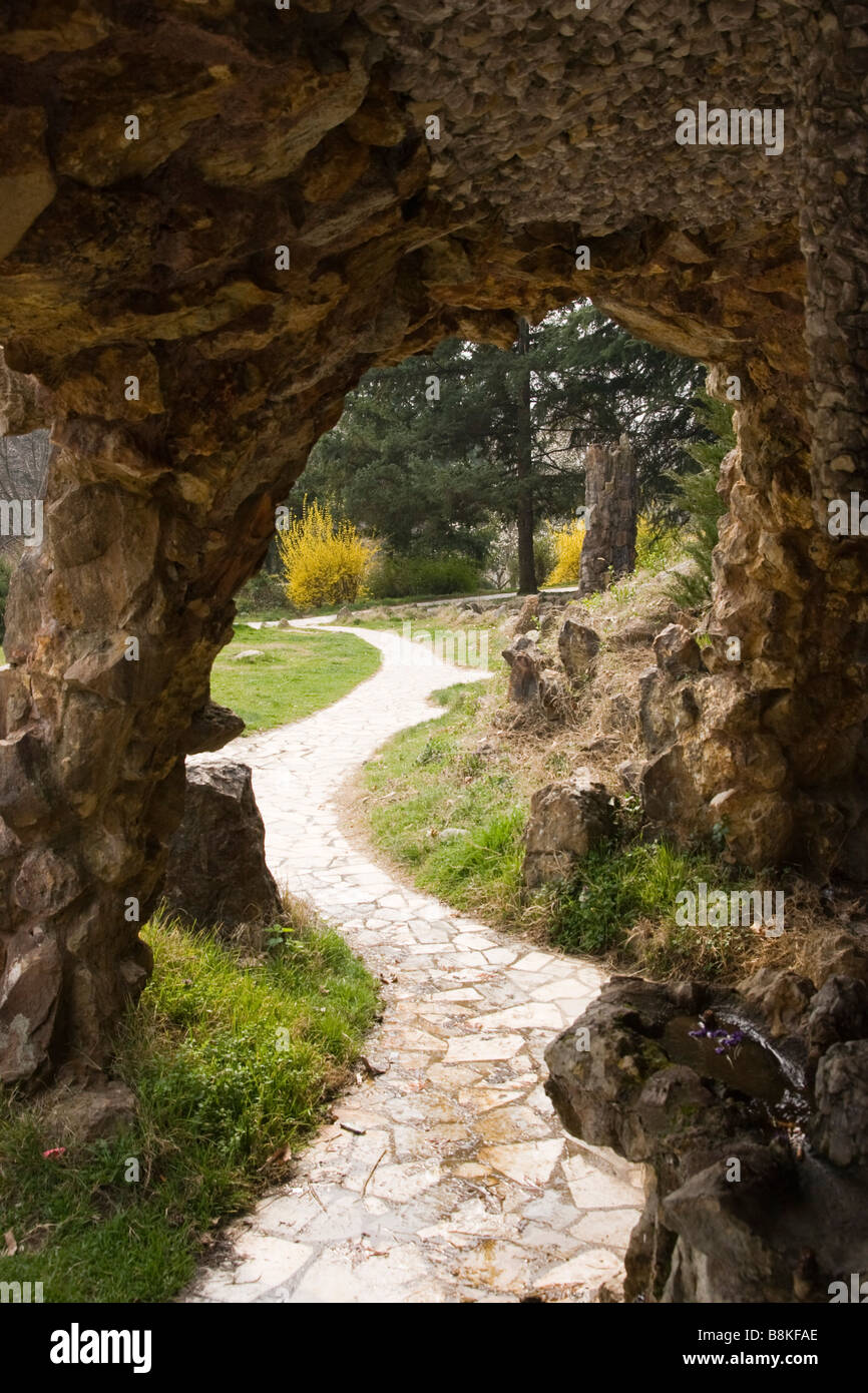 Balkans Bulgaria Sandanski park in springtime Park landscape Stock ...