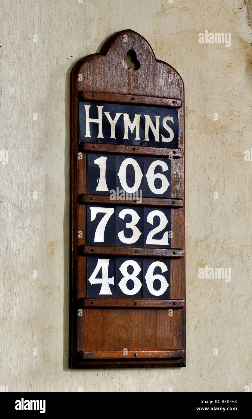 Hymn numbers board hi-res stock photography and images - Alamy