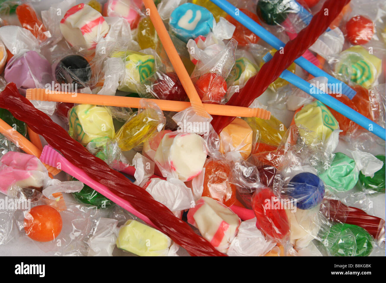 colorful pile of candy background Stock Photo - Alamy