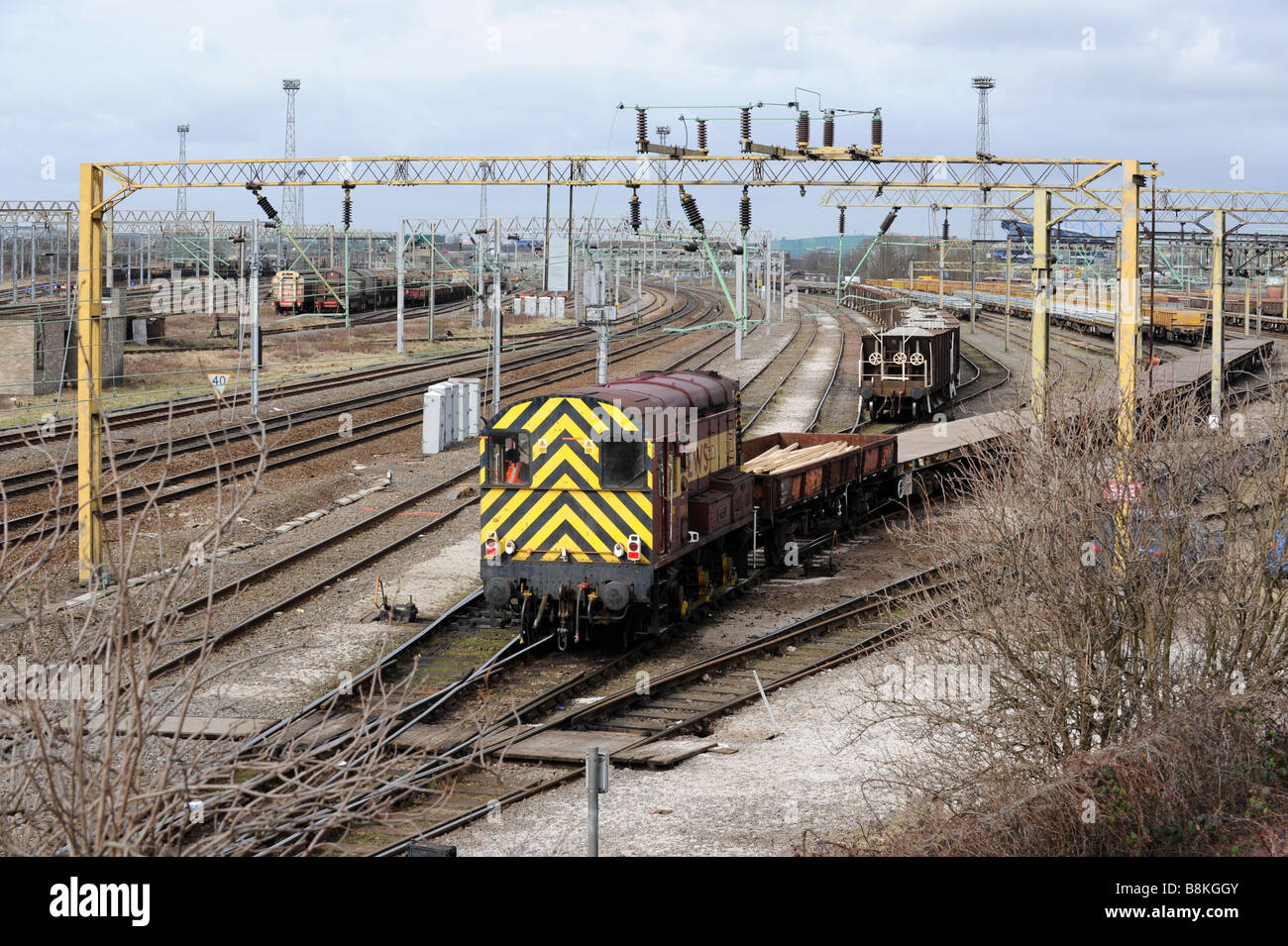 Railway Freight terminal Sandy Lane Bescot West Midlands Englands UK ...