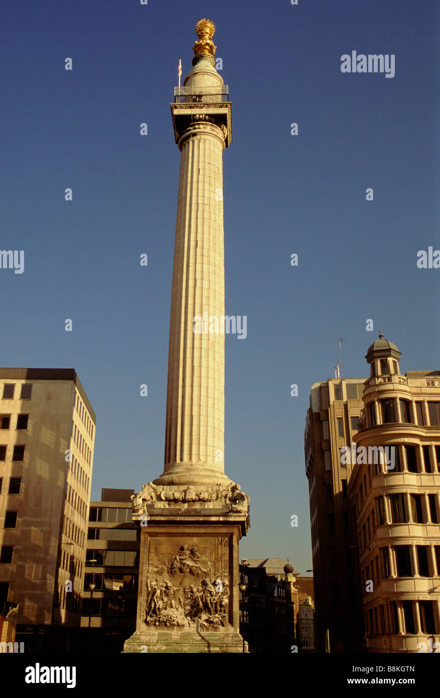 The Monument London UK The Monument in the City of London was ...