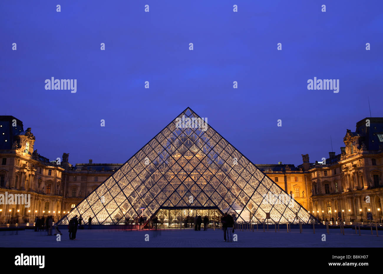 The Pyramid of the Louvre palace, Paris, France Stock Photo - Alamy