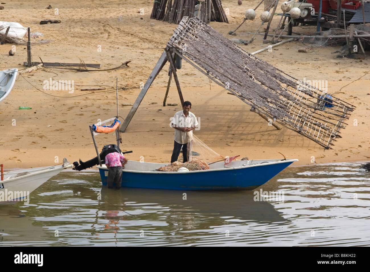 Malaysia marang fishing boats hi-res stock photography and images - Alamy