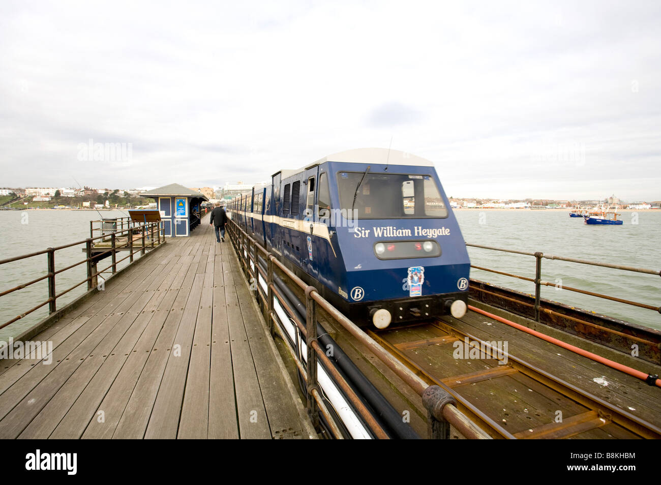 The train on Southend Pier Stock Photo - Alamy