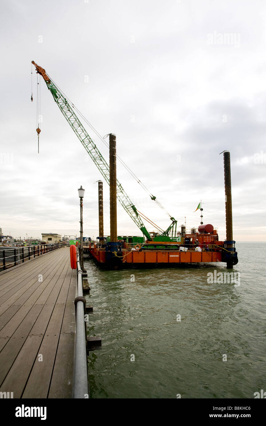 Working platform in the sea Stock Photo - Alamy