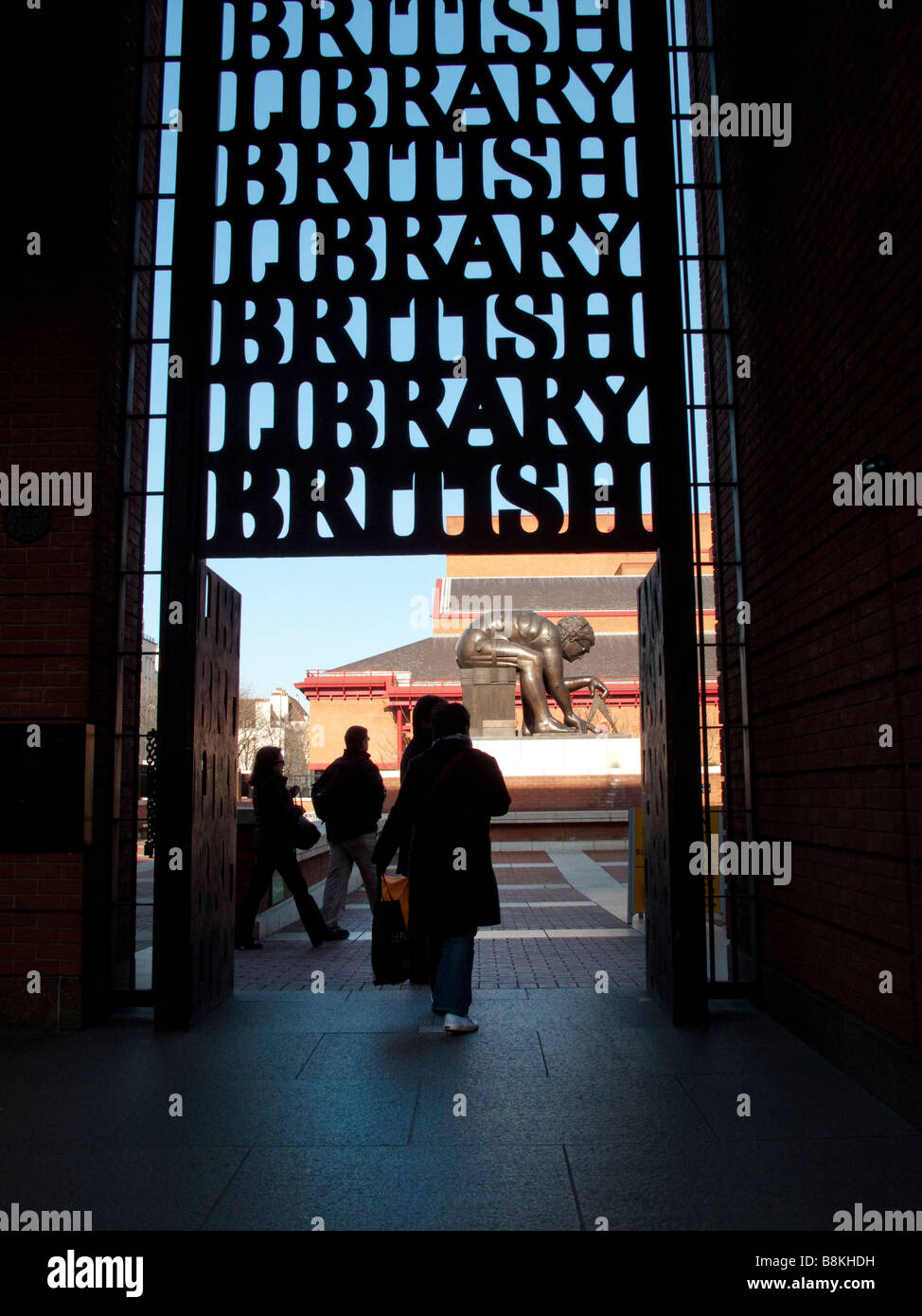 The entrance to the British Library , London , UK Stock Photo - Alamy