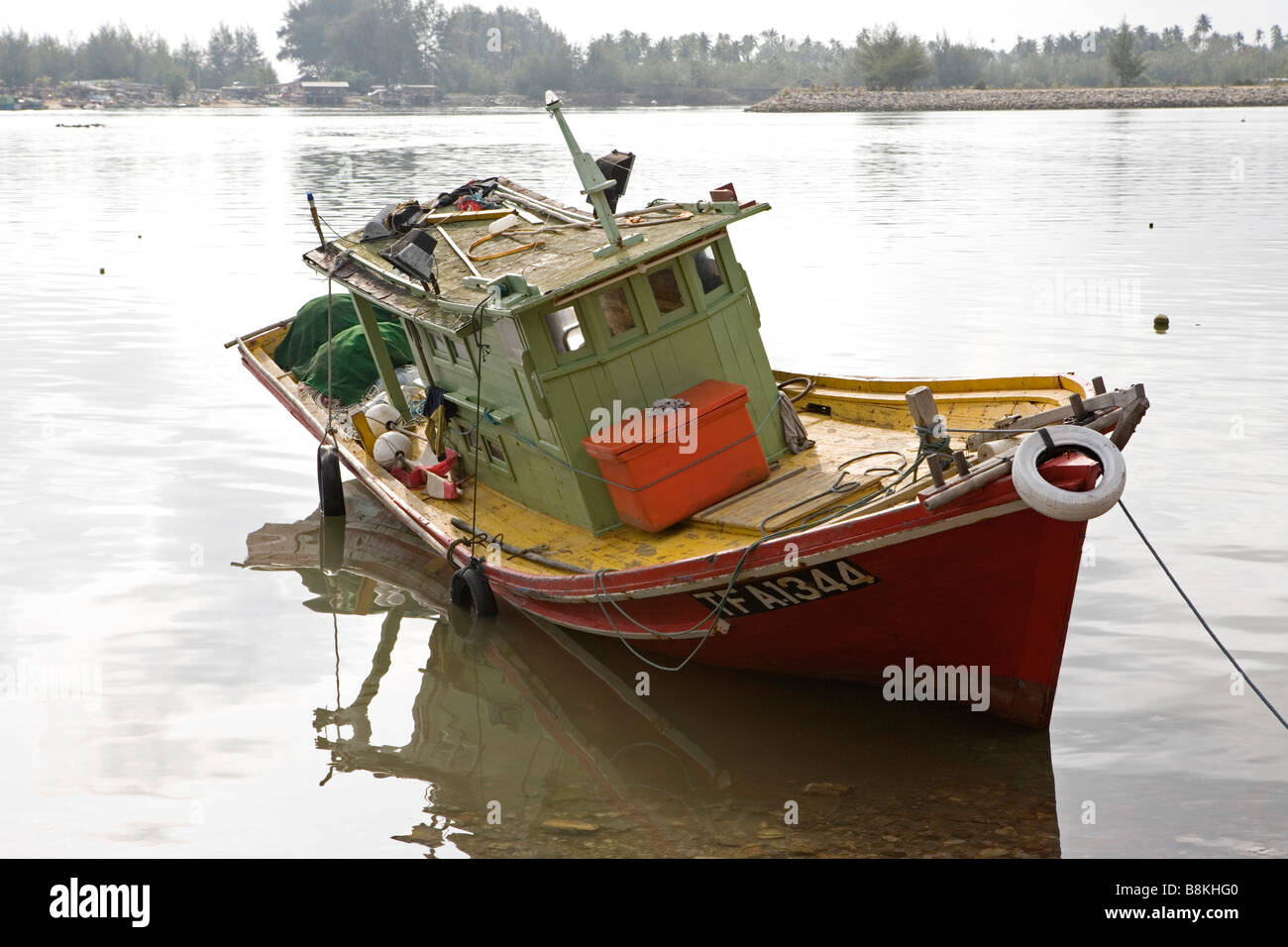 Traditional fishing boat, Kuala Terengganu, Malaysia Stock Photo - Alamy