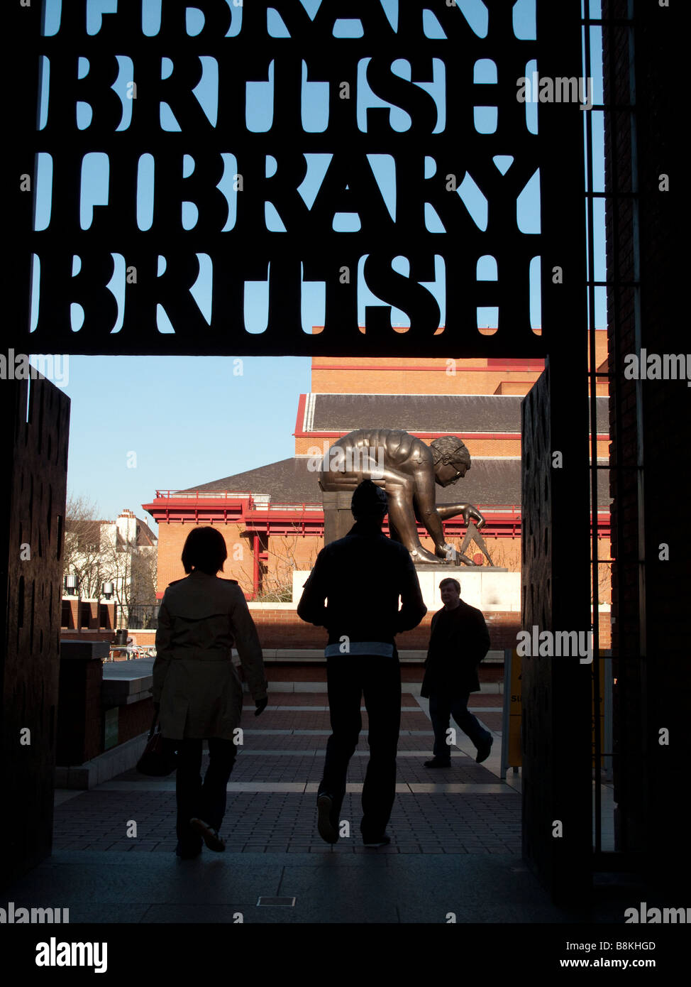 The entrance to the British Library , London , UK Stock Photo - Alamy