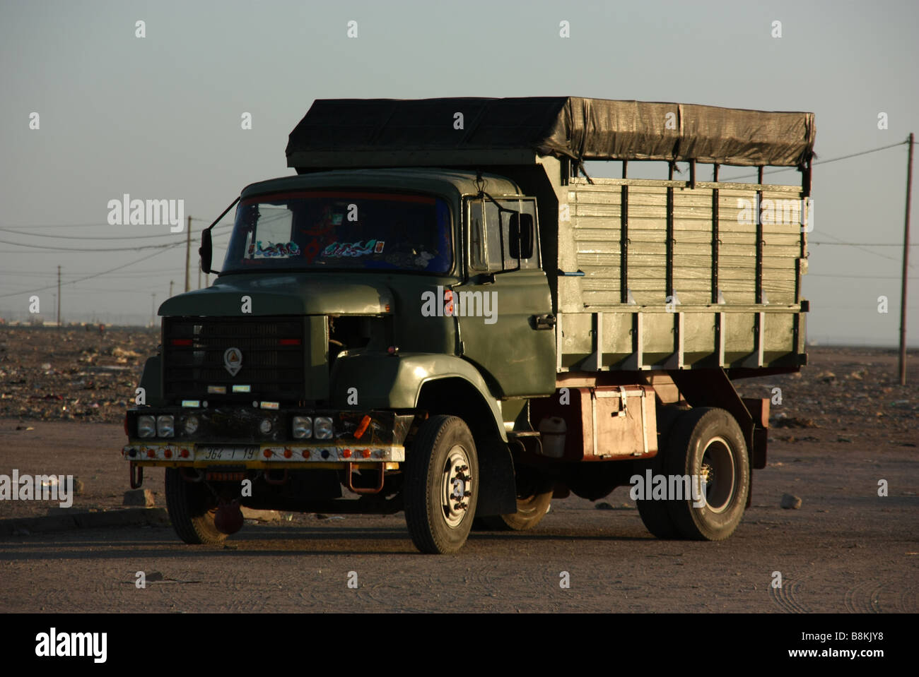 French made truck in Mauritania North West Africa Stock Photo - Alamy