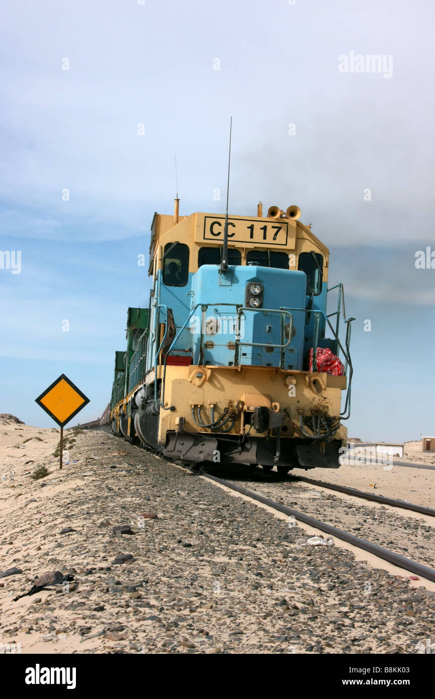 The longest train in the world. Iron ore train near Zouerat Mauritania ...