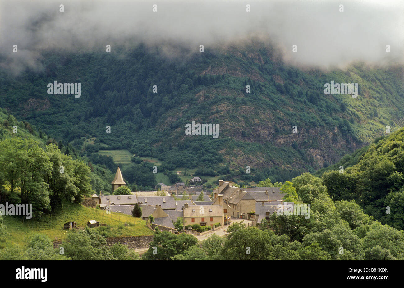 Village of Aragnouet at Vallee d Aure in Pyrenees France Stock Photo ...