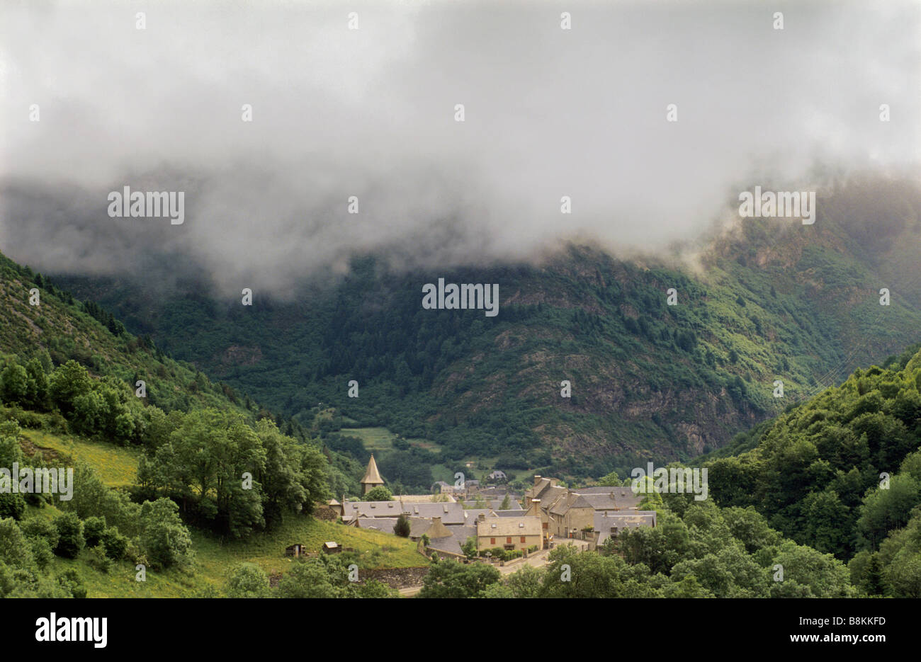 Village of Aragnouet at Vallee d Aure in Pyrenees France Stock Photo ...
