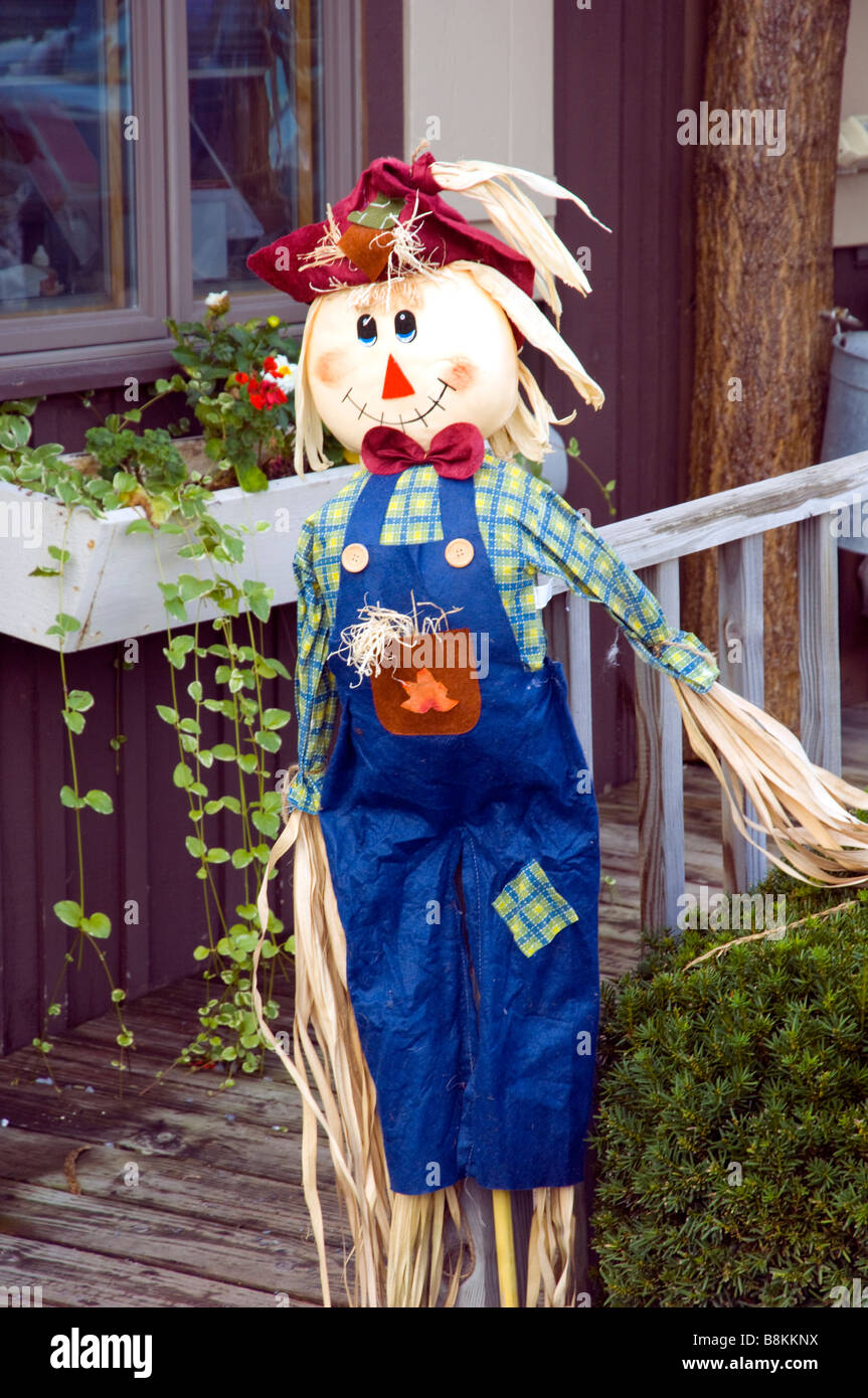 A fall seasonal yard scarecrow at the Dakin Farm in South Burlington ...