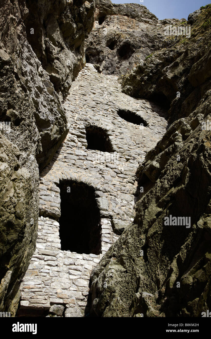 Culver Hole, an old Smugglers Hideout built into the Cliff Face, Port ...