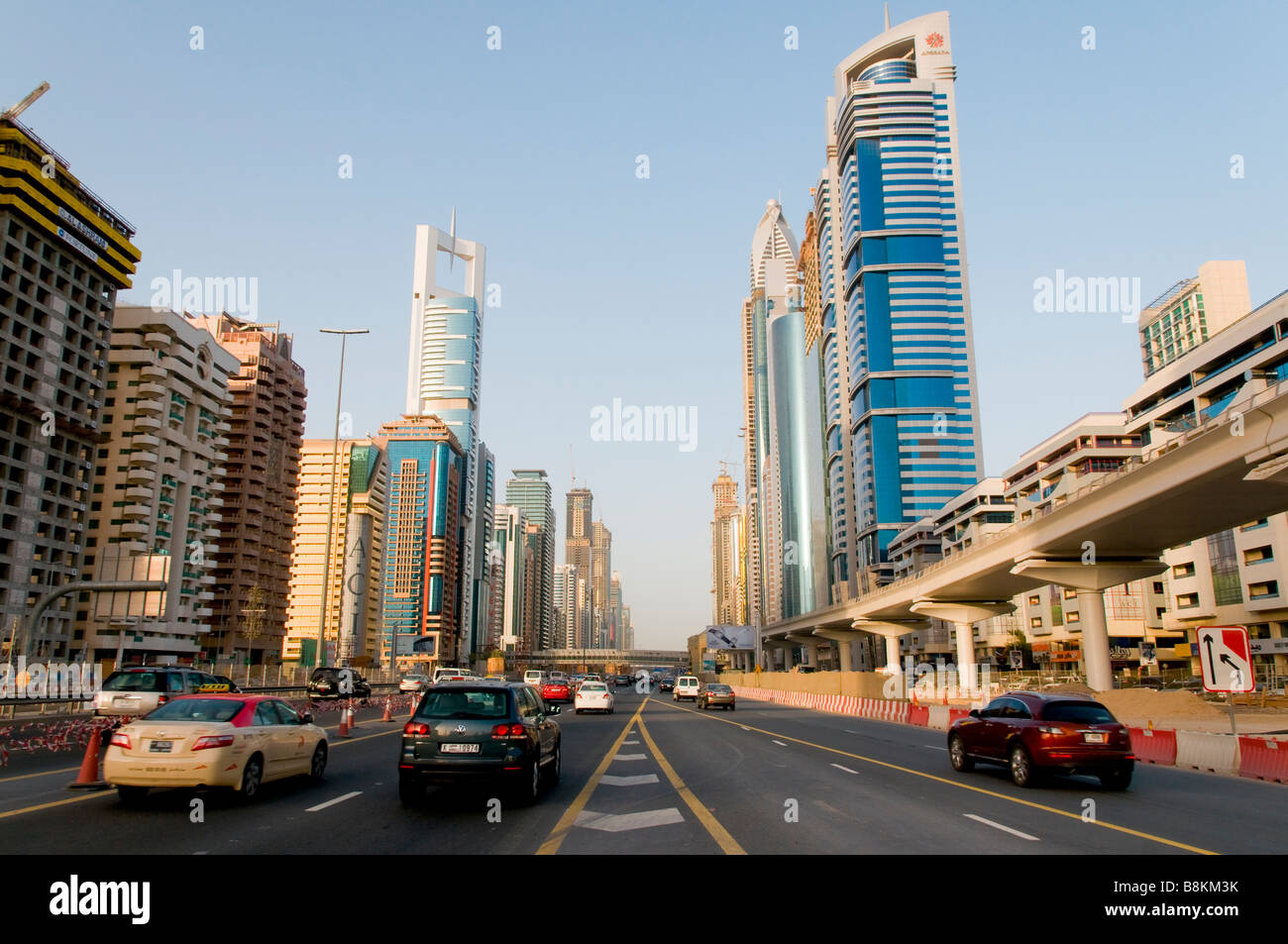 Sheikh Zayed Road in Dubai UAE Stock Photo - Alamy