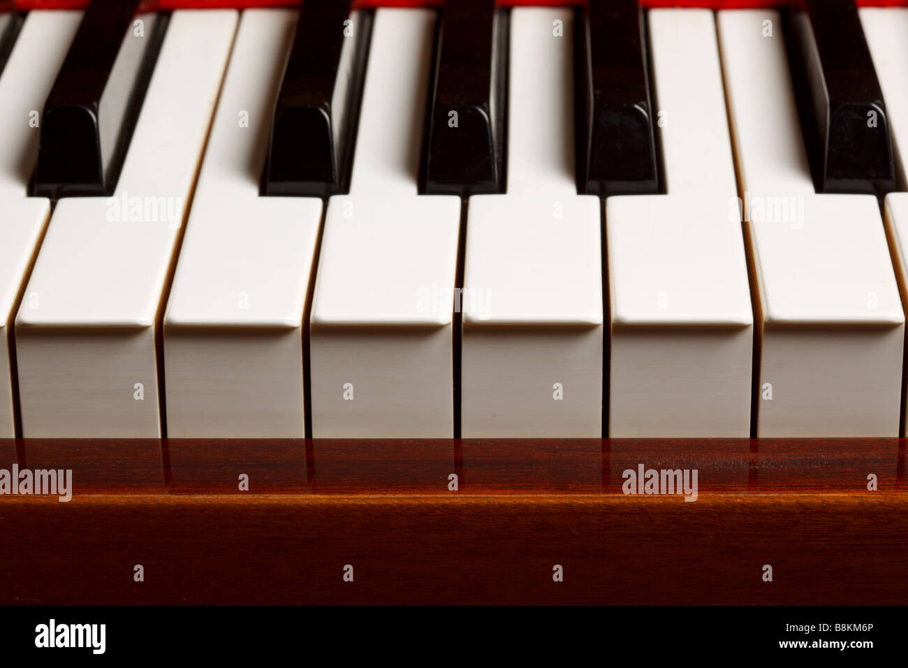 Piano keyboard close up Stock Photo - Alamy