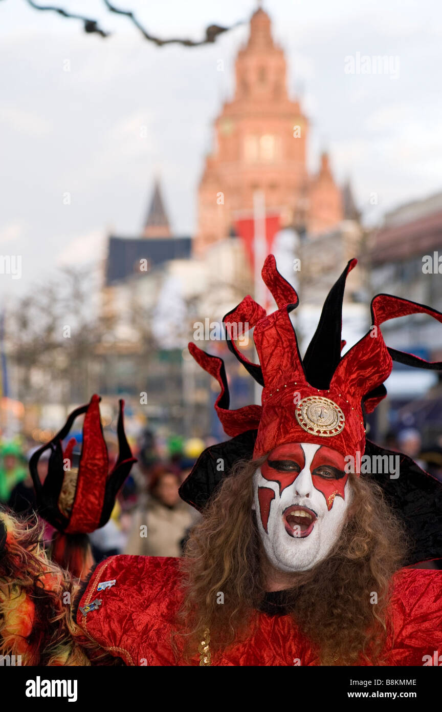 Colourful street carnival in Germany Stock Photo - Alamy