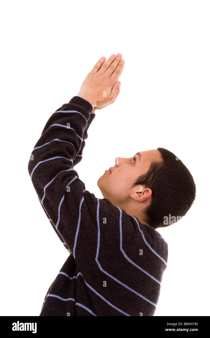 Men praying pray Cut Out Stock Images & Pictures - Alamy