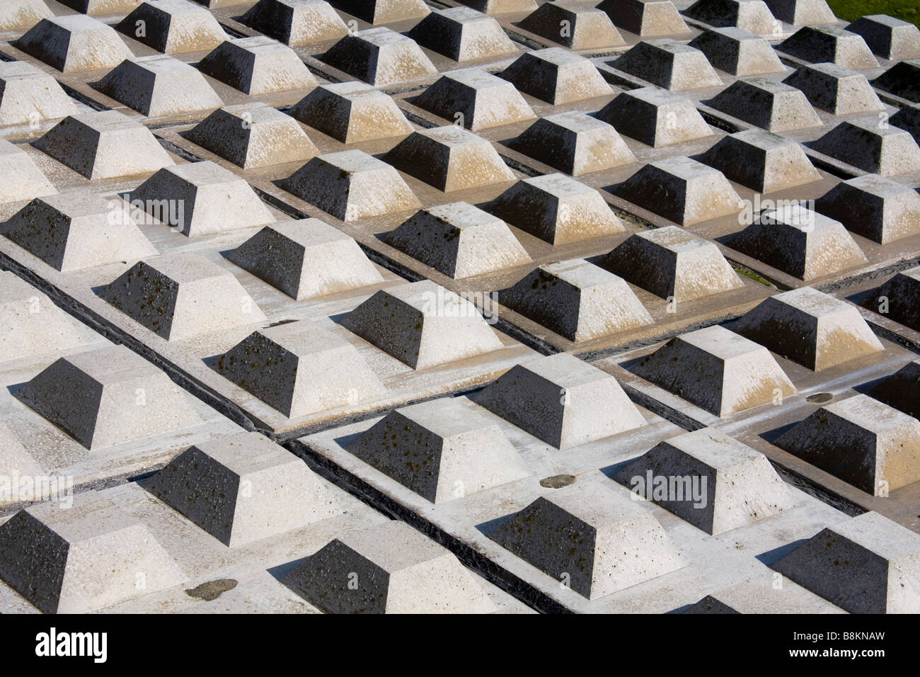 concrete sea protection blocks against erosion essex coast between ...