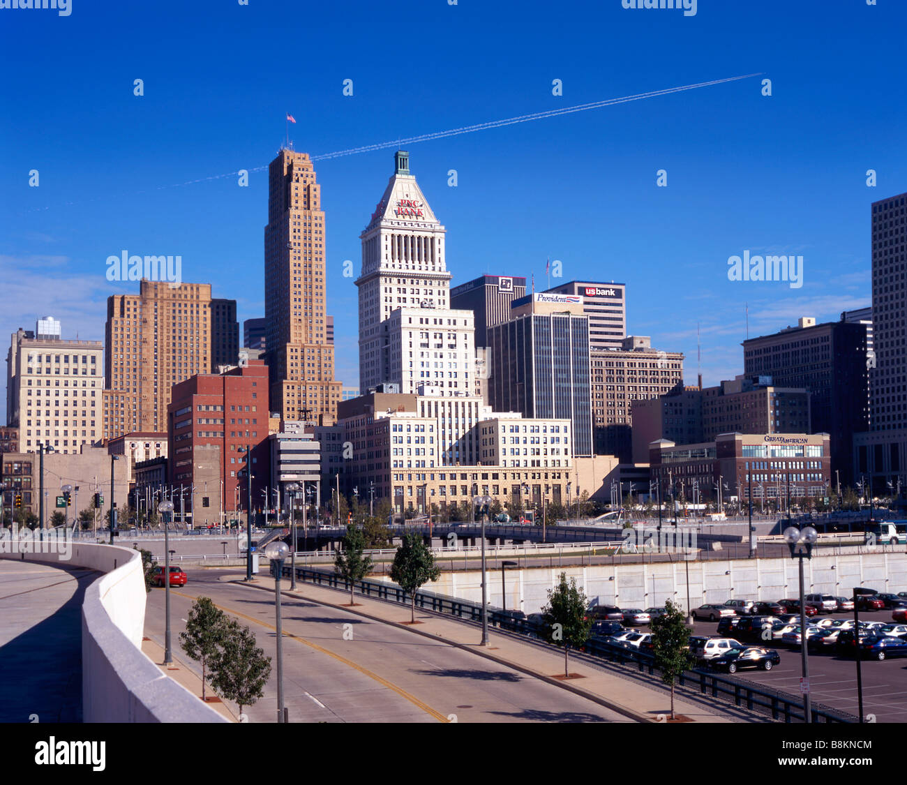 Cincinnati city skyline Stock Photo - Alamy
