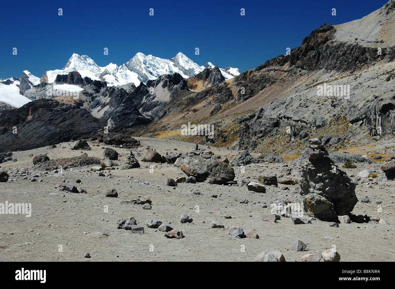 A mountain pass in the Cordillera Huayhuash, Peru Stock Photo - Alamy