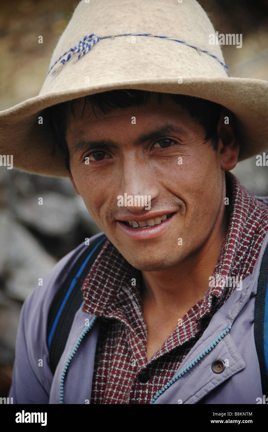 A Quechua Indian peasant in Peru Stock Photo - Alamy