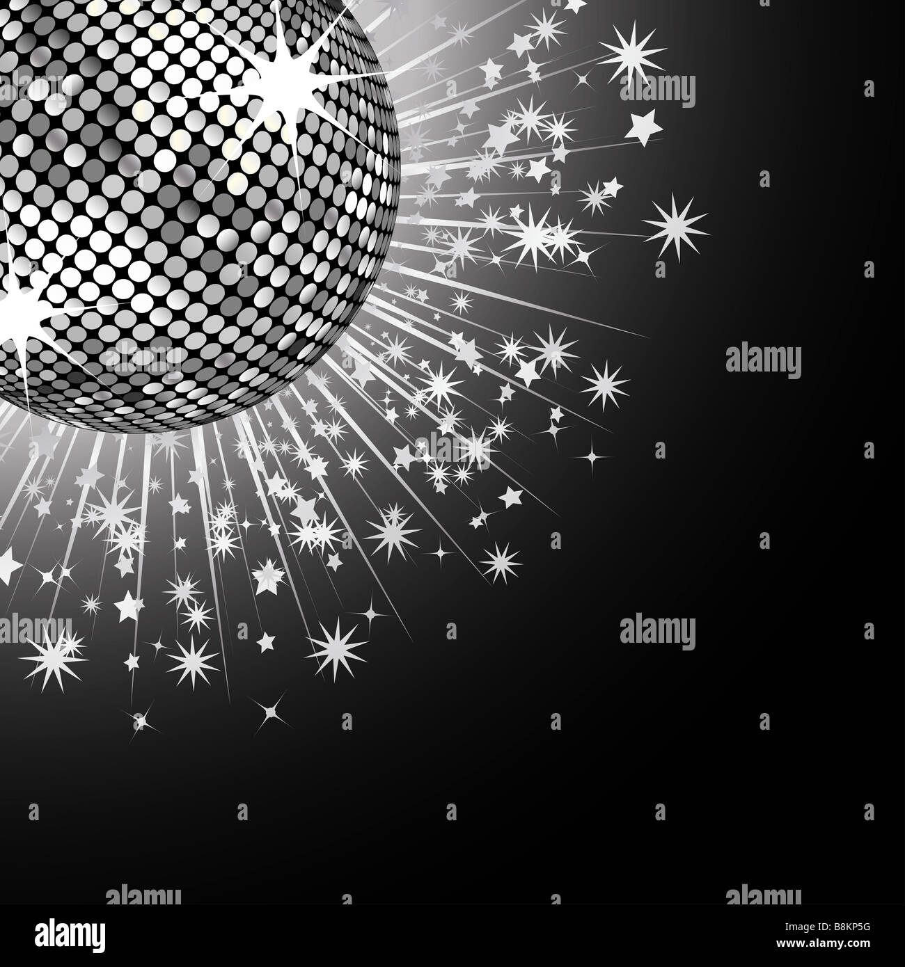 Silver Disco Ball Background