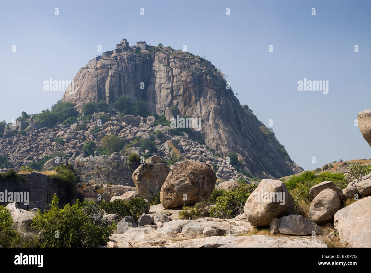 India Tamil Nadu Gingee Fort Rajagiri fort from Vellore Gate Stock ...