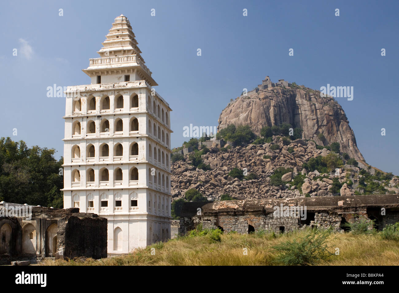 India Tamil Nadu Gingee Fort Rajagiri Kalyana Mahal former Governors ...