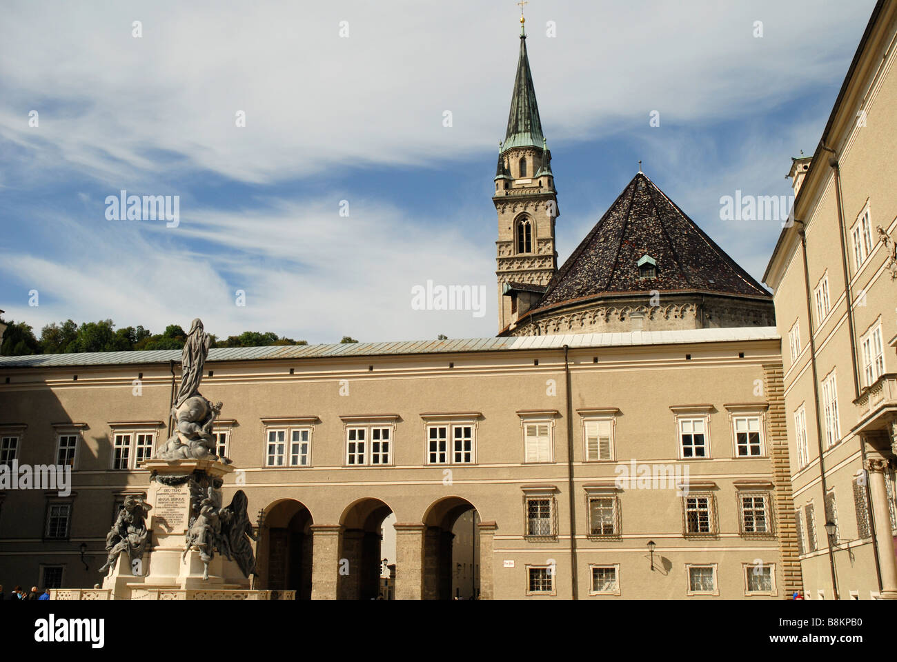 Domplatz in Salzburg in Austria Stock Photo - Alamy