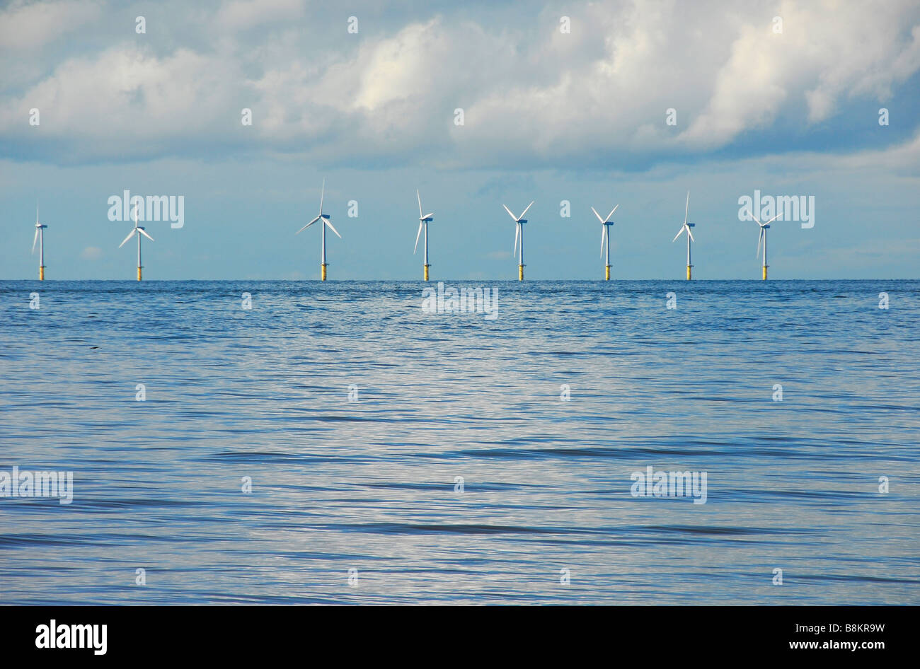 North Hoyle offshore windfarm, North Wales Stock Photo - Alamy