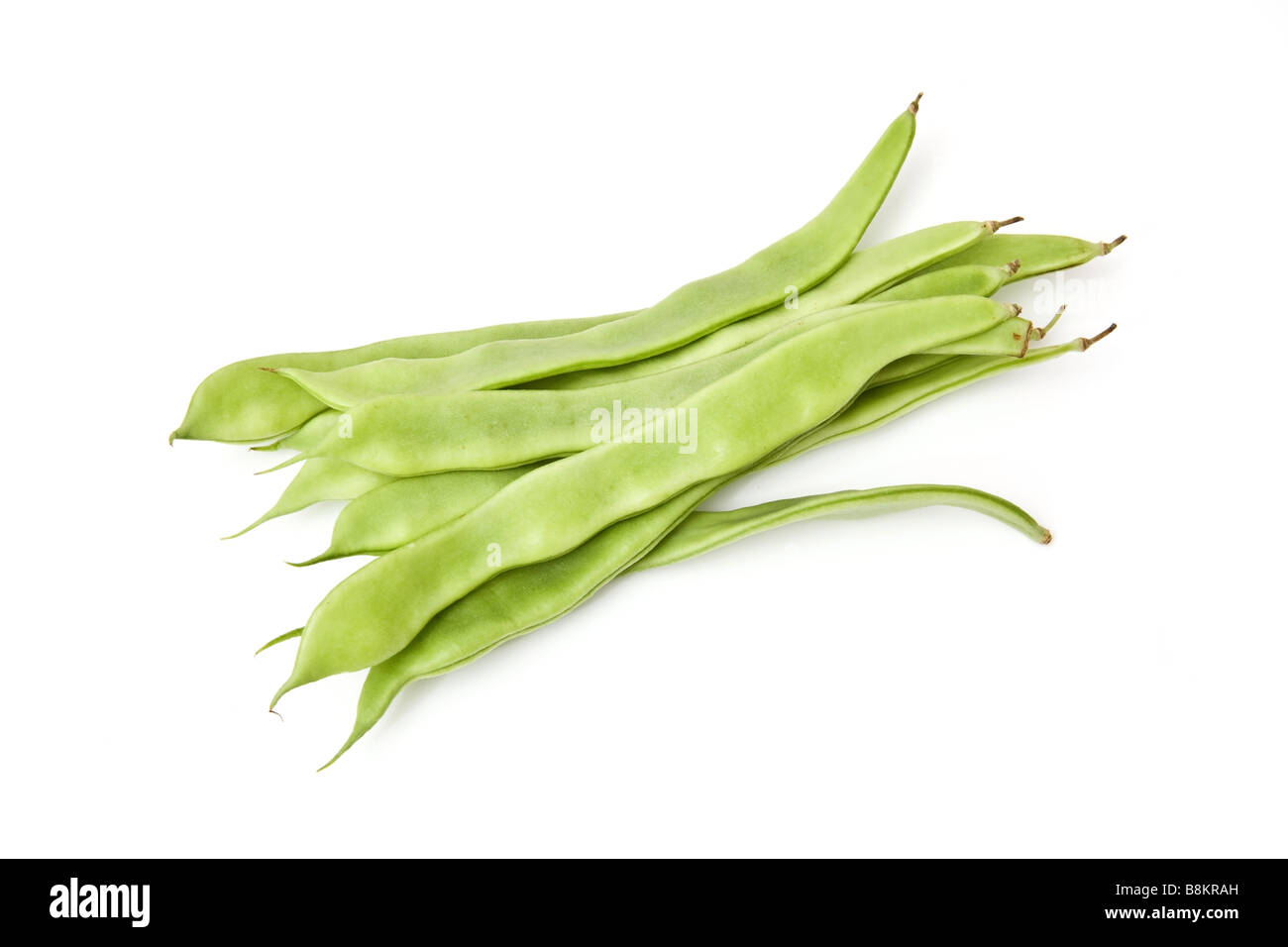 Flat beans isolated on a white studio background Stock Photo - Alamy