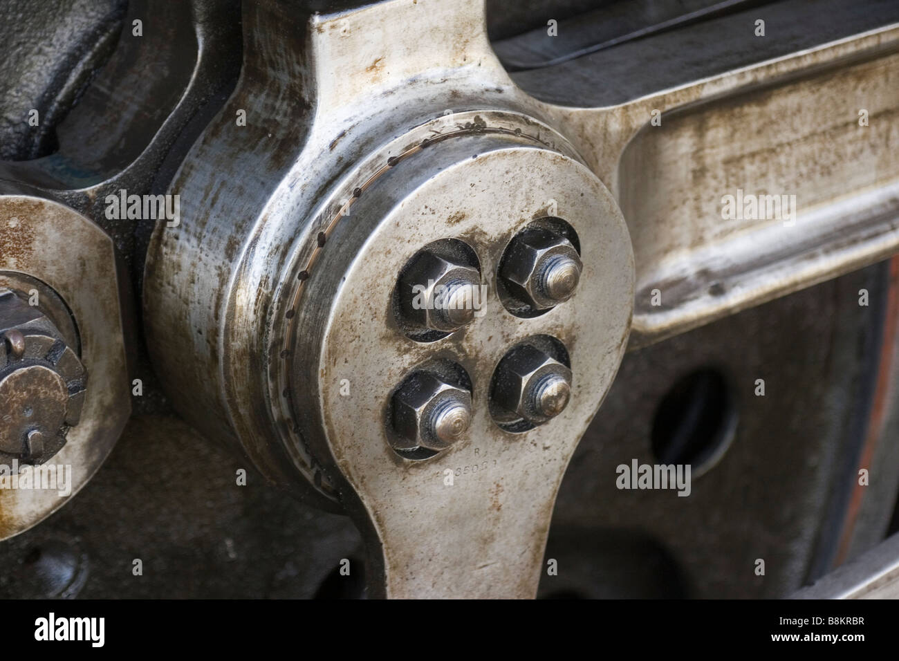 Driving Wheels of a steam locomotive Stock Photo - Alamy