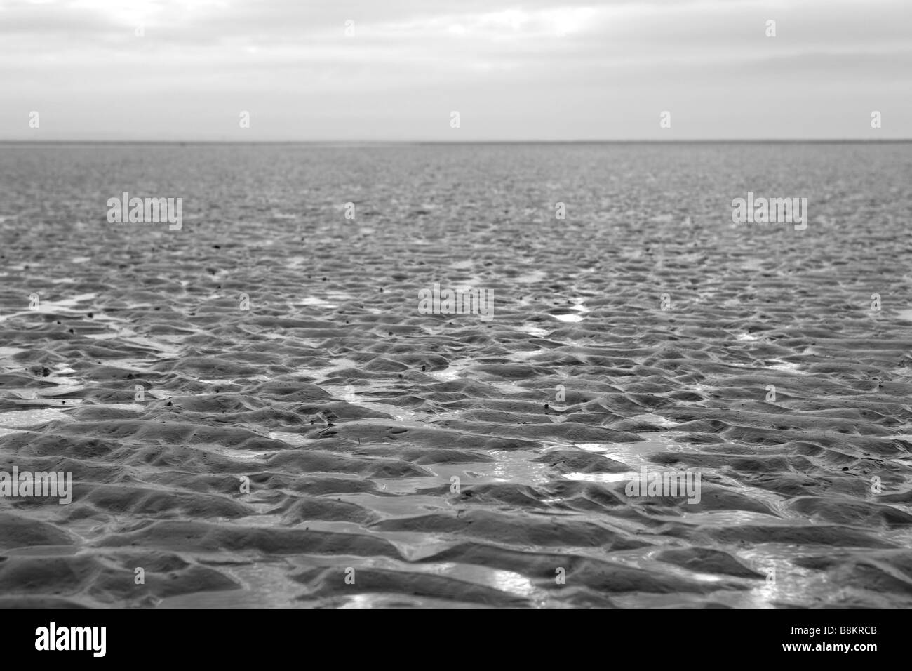 The sands at Sunderland Point, Lune estuary, Morecambe Bay, Lancashire ...