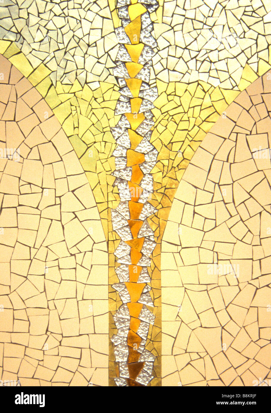 Gold and yellow mosaic artwork Stock Photo - Alamy