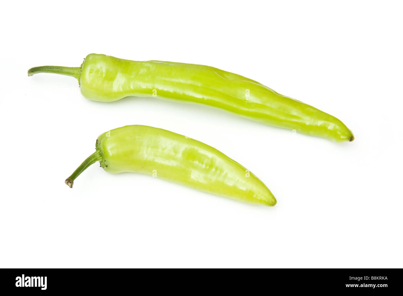 Carliston Peppers isolated on a white studio background Stock Photo - Alamy
