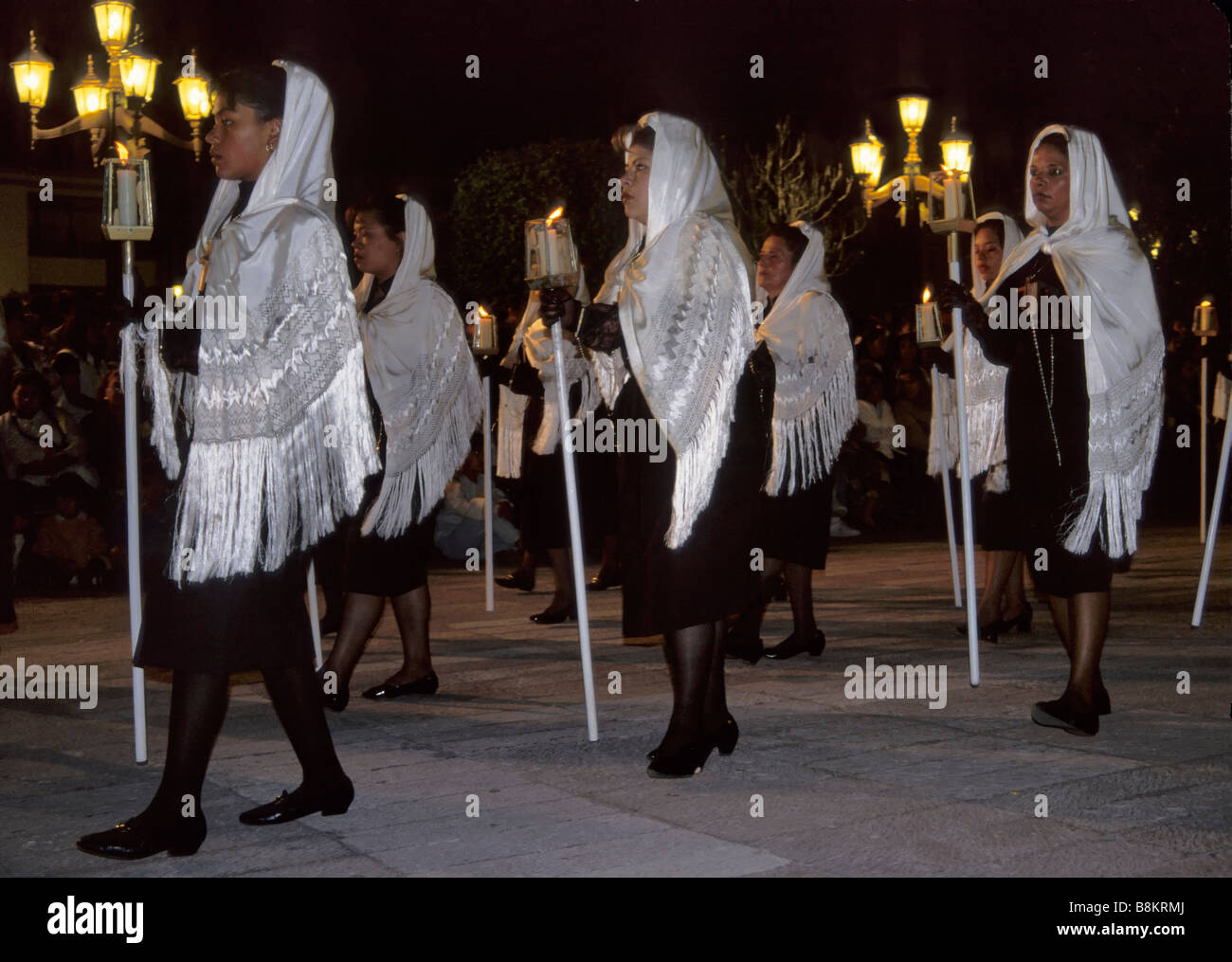 Good Friday procession at Plaza del Carmen during Semana Santa Holy ...