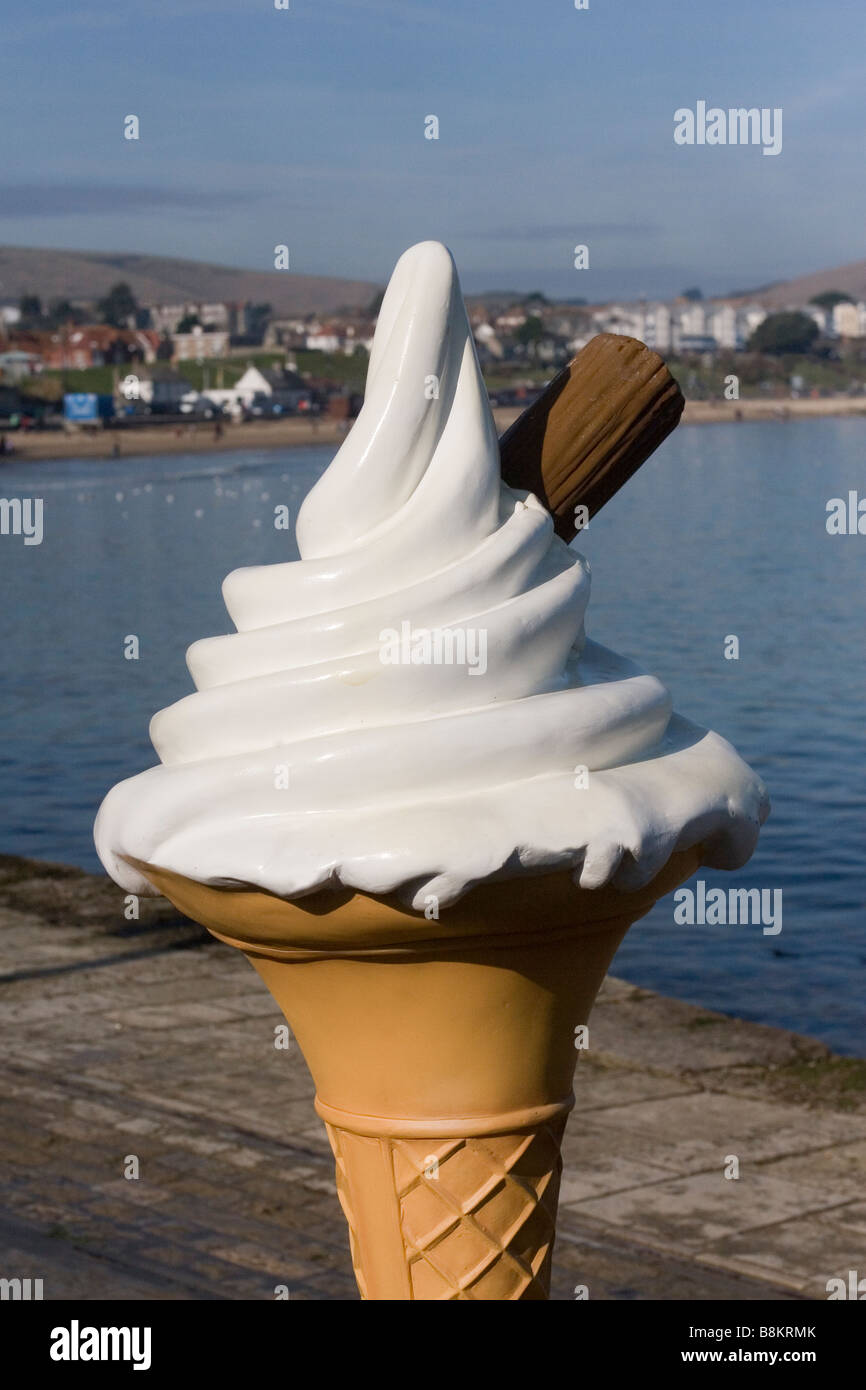 Large 99 Ice Cream Advertising model Stock Photo - Alamy