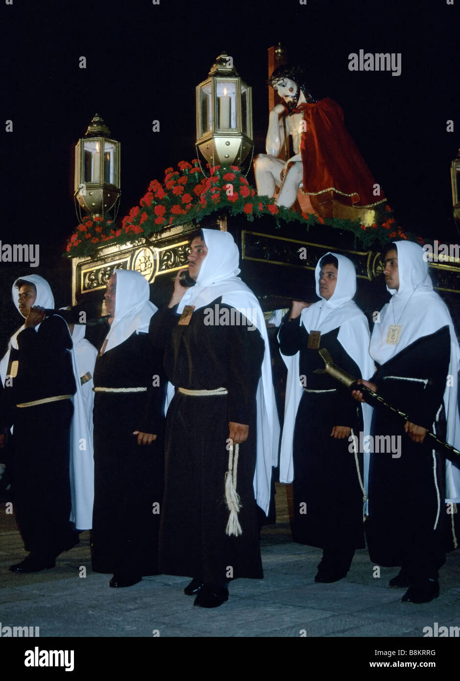 Good Friday procession at Plaza del Carmen during Semana Santa Holy ...
