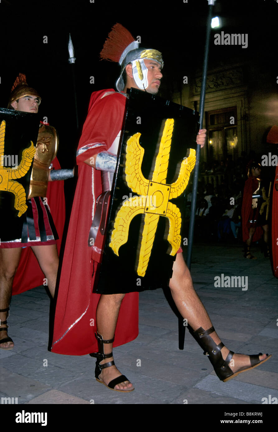 Good Friday procession at Plaza del Carmen during Semana Santa Holy ...