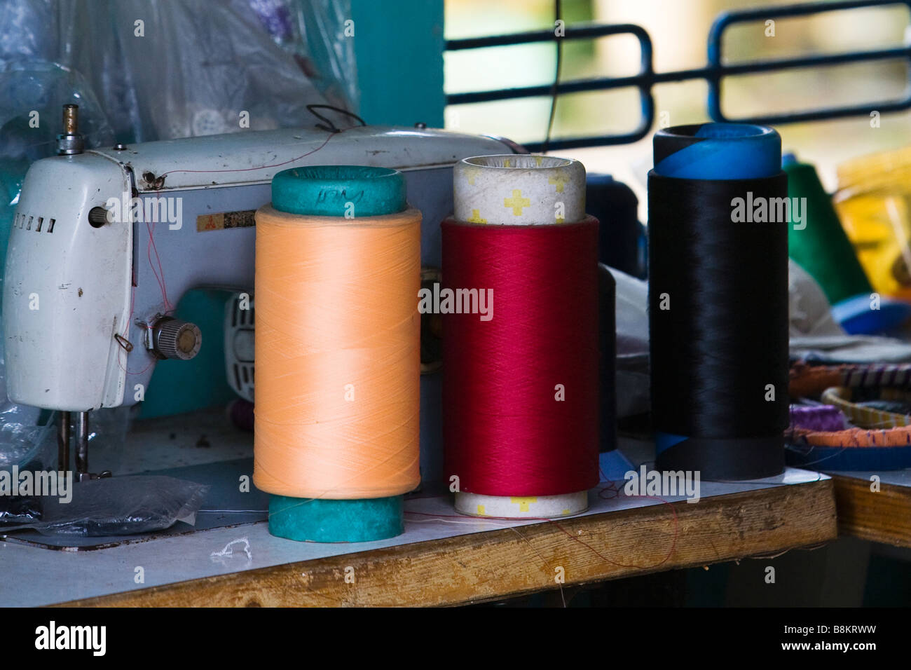 cotton and threads Stock Photo - Alamy