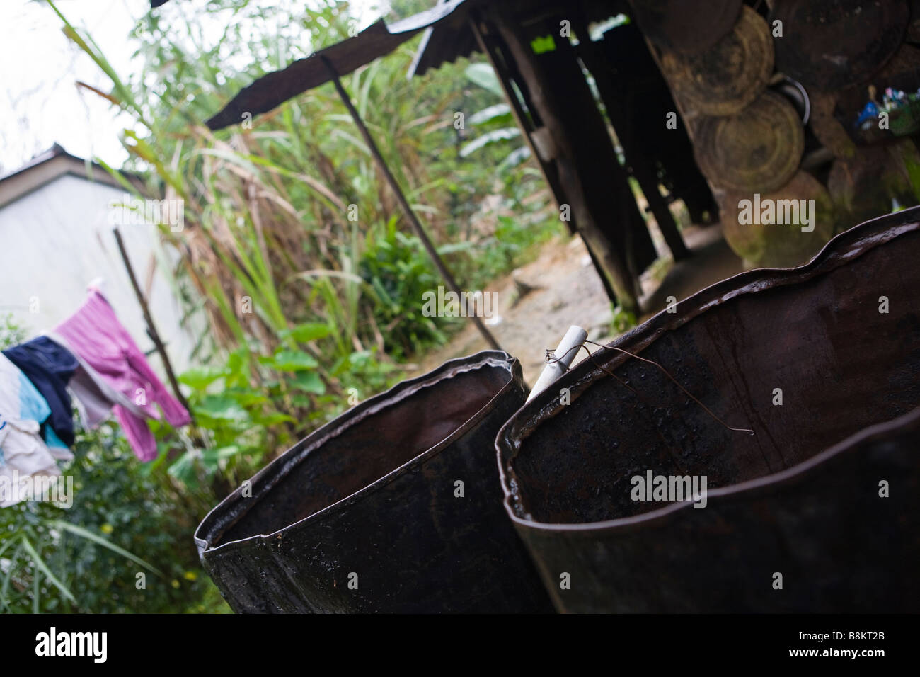 water pots and washing Stock Photo - Alamy