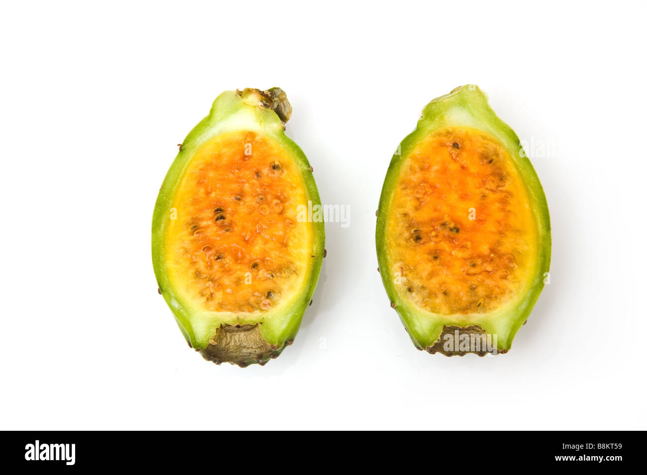 Prickly pear fruit isolated on a white studio background Stock Photo ...