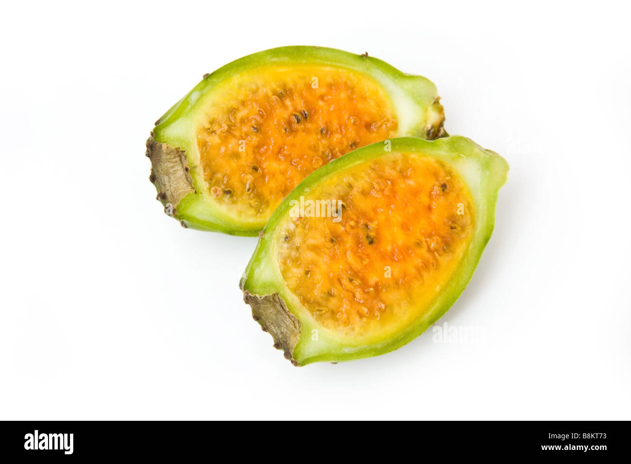 Prickly pear fruit isolated on a white studio background Stock Photo ...